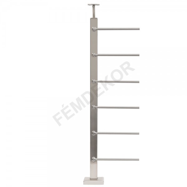 Talpra szerelt 40x40 oszlop (6 soros, bal-zárt) - FD/OSZ-40x40-T-6S-BZ
